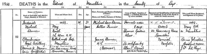 Warren. Frederick Michael